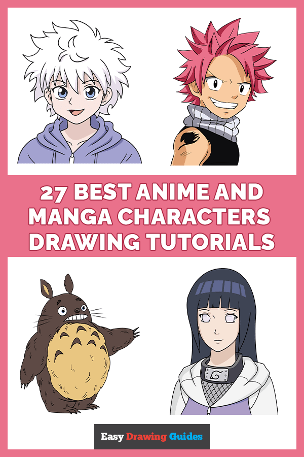 27 Nhân vật Anime và Manga nổi tiếng Hướng dẫn từng bước dễ dàng - Tô Màu