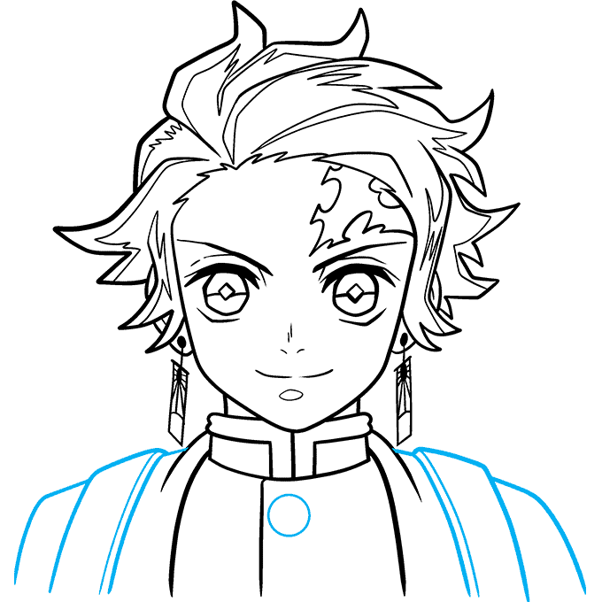 Cách vẽ Tanjiro Kamado từ Thợ săn quỷ - Tô Màu