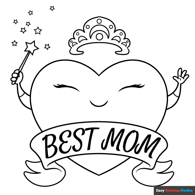 Trang tô màu Ngày của Mẹ Miễn phí cho Bé - 19 Trang có thể in - Tô Màu