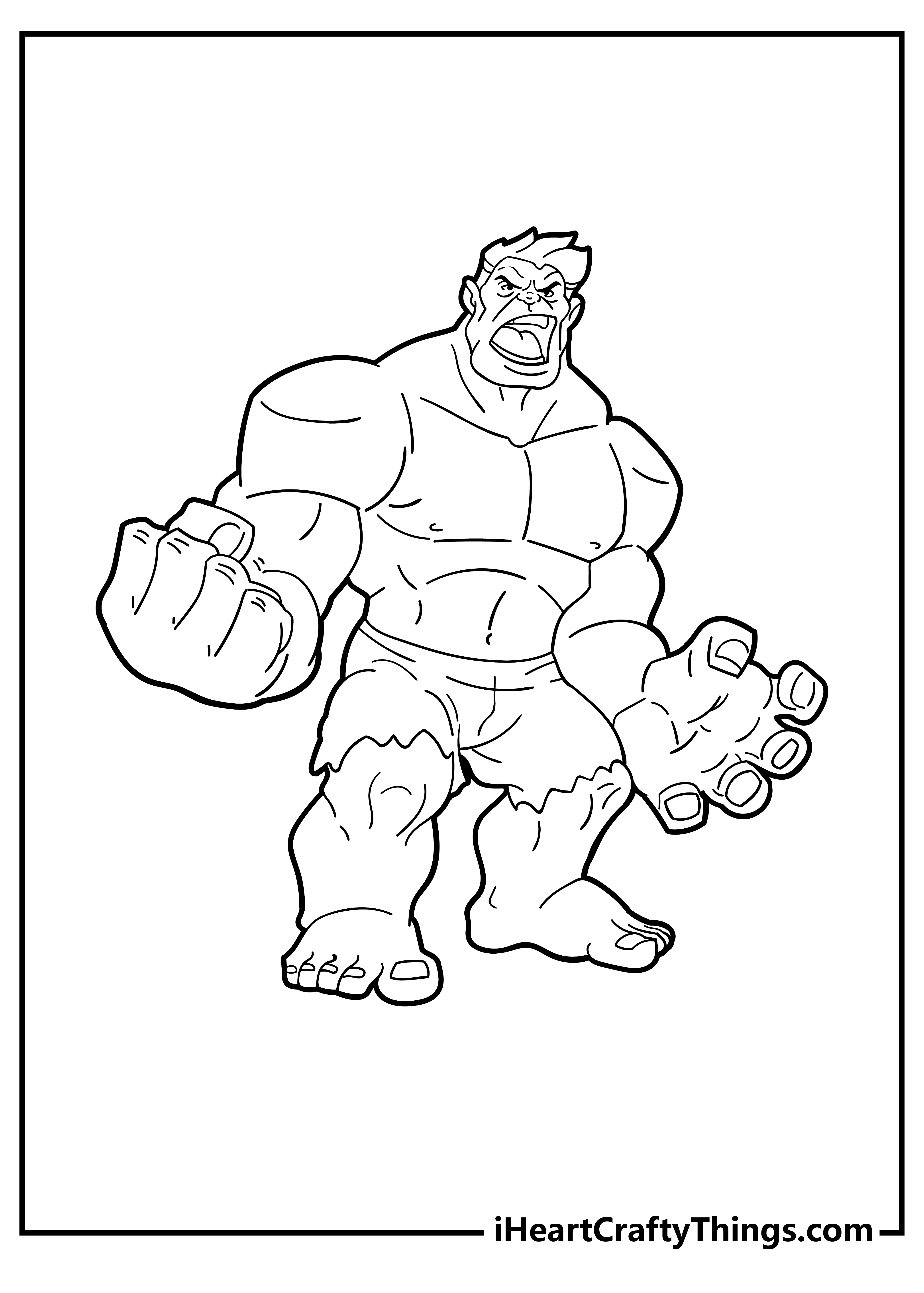 Trang màu Hulk - Tô Màu