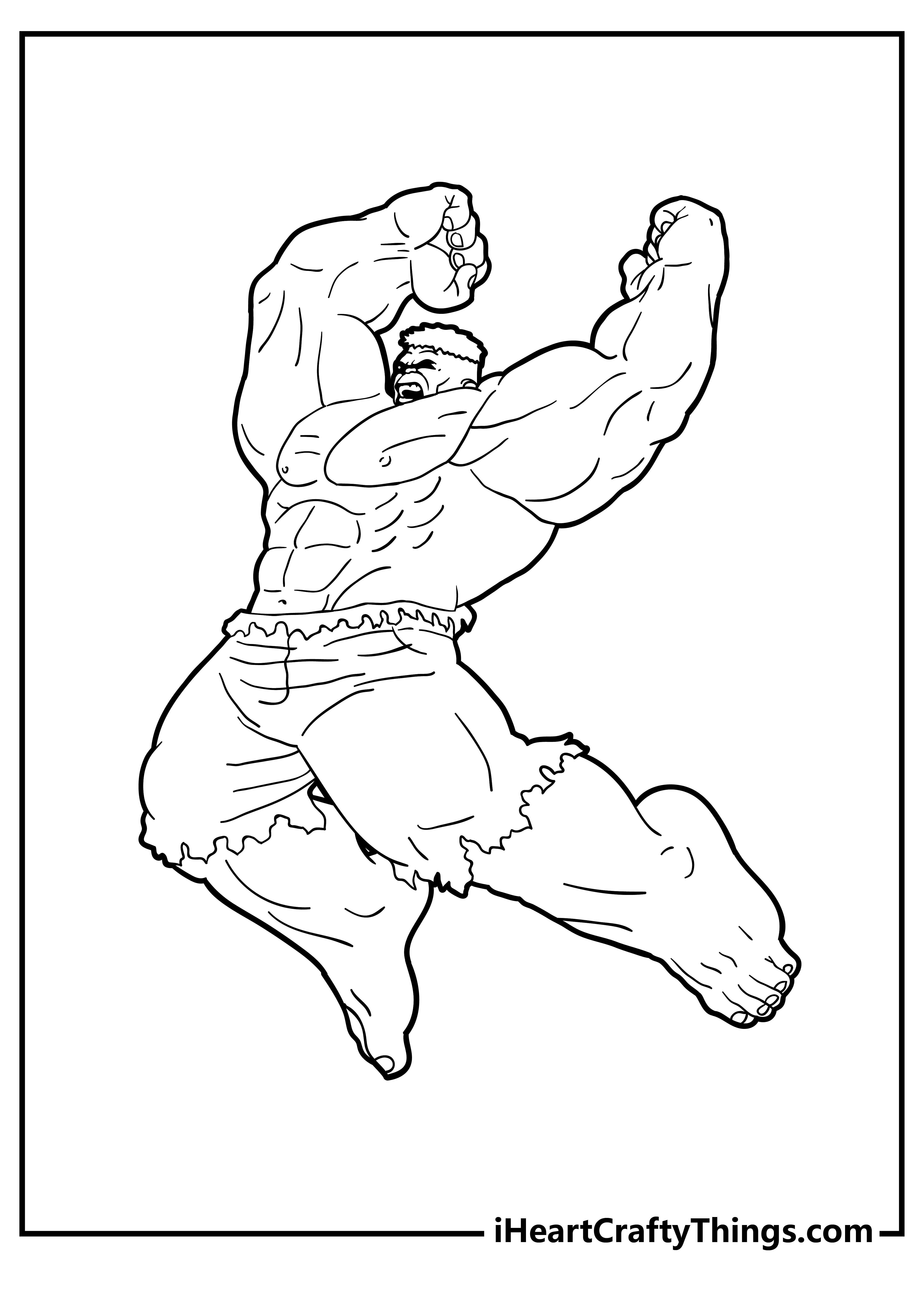 Trang màu Hulk - Tô Màu