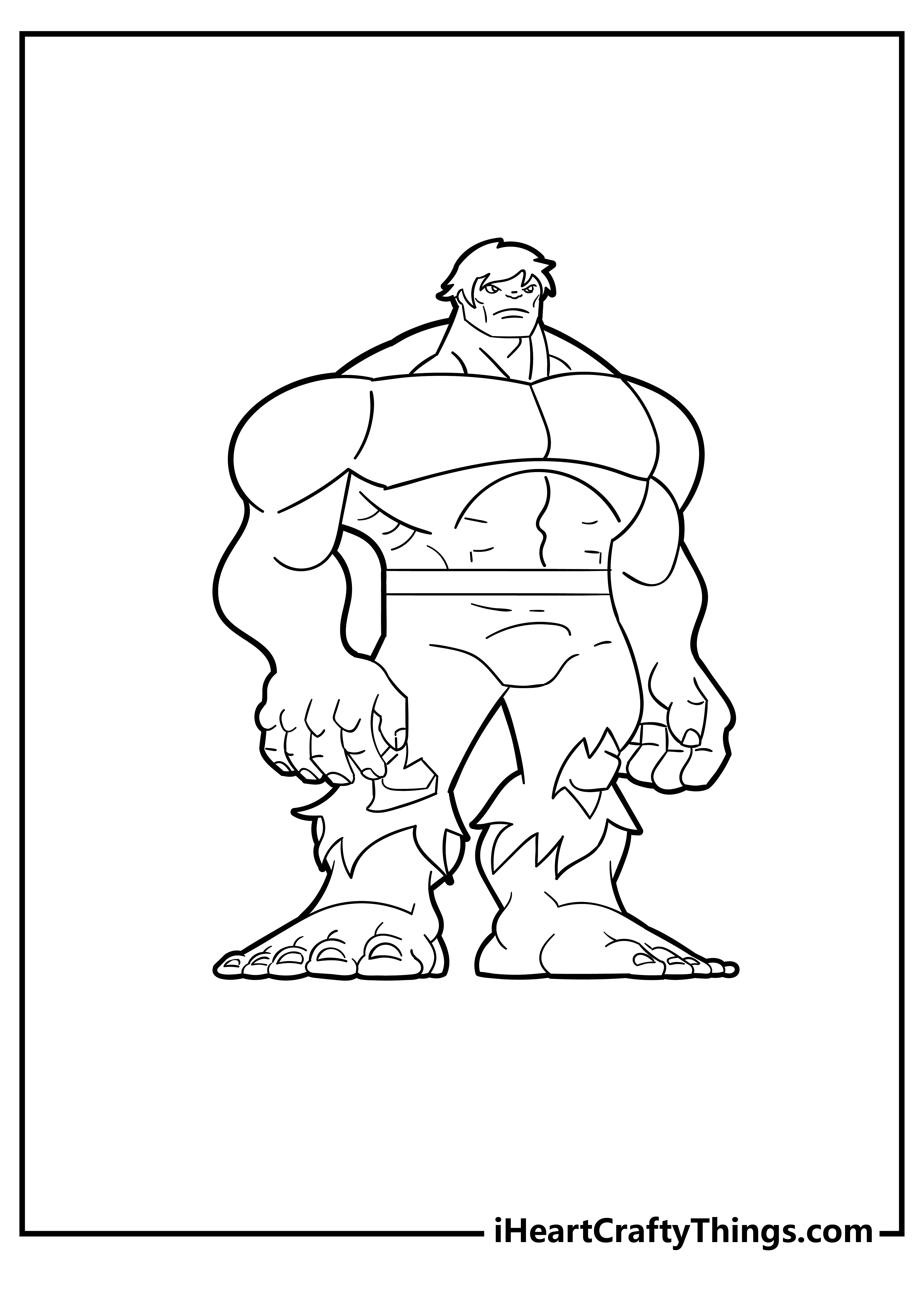 Trang màu Hulk - Tô Màu