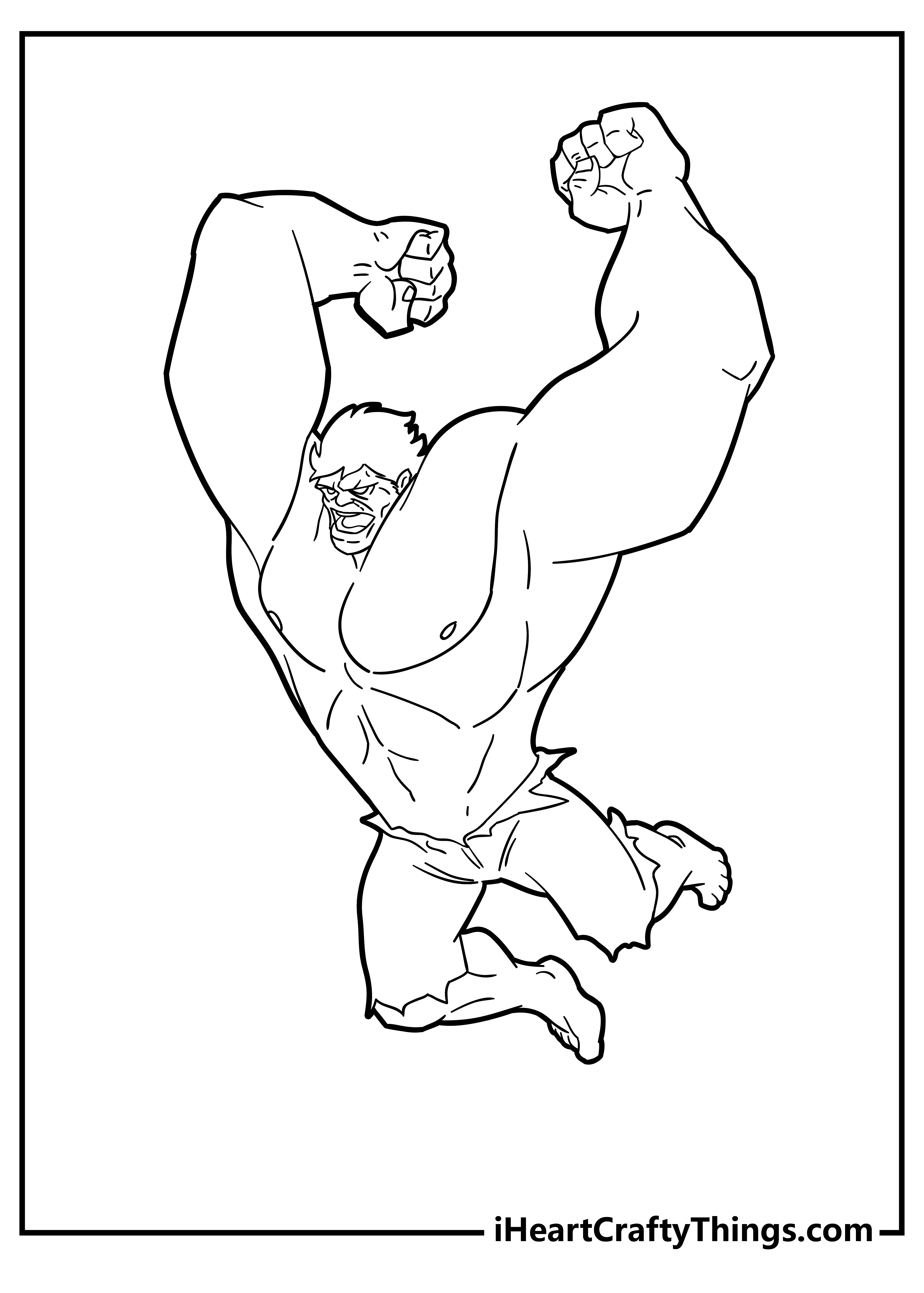 Trang màu Hulk - Tô Màu