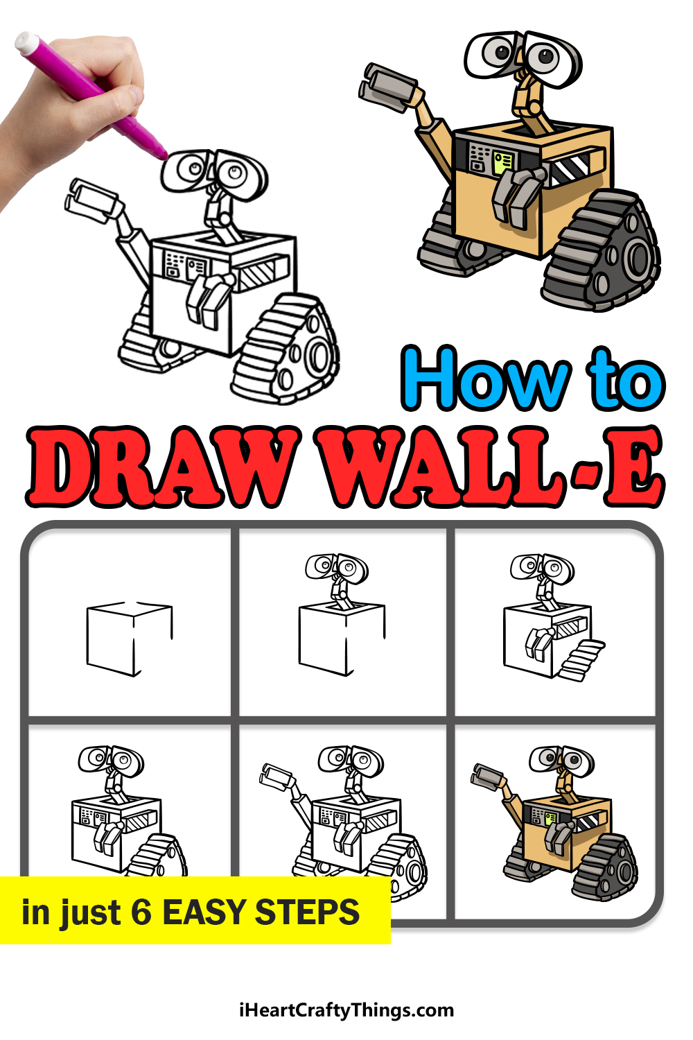 Cách vẽ Wall-E – Hướng dẫn từng bước - Tô Màu