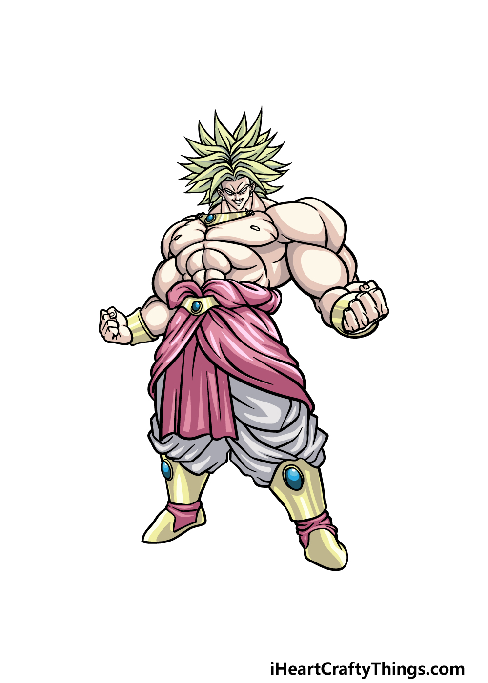 Cách vẽ Broly – Hướng dẫn từng bước - Tô Màu