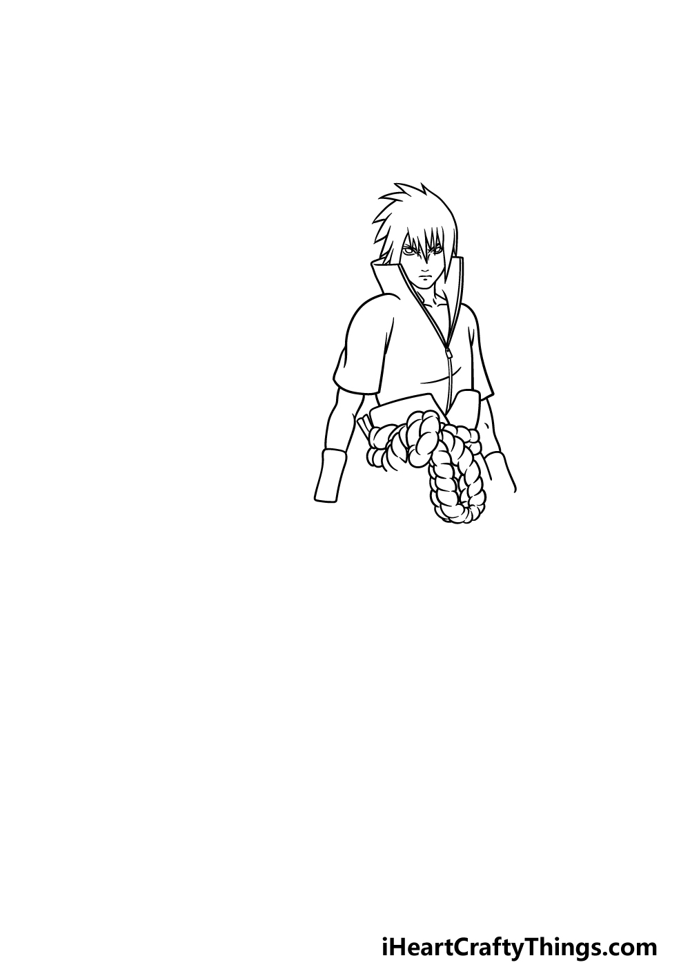 Cách vẽ Sasuke – Hướng dẫn từng bước - Tô Màu
