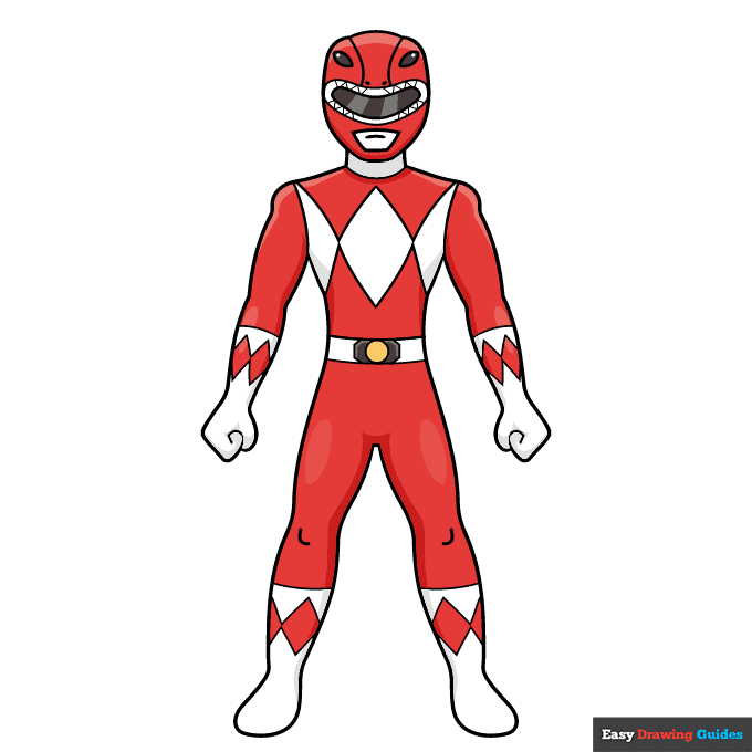 Cách vẽ Power Ranger cho người mới bắt đầu - Tô Màu